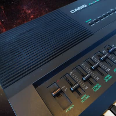 Casio DM-100 80s Black Double-Decker Sampler Keyboard IN | Reverb