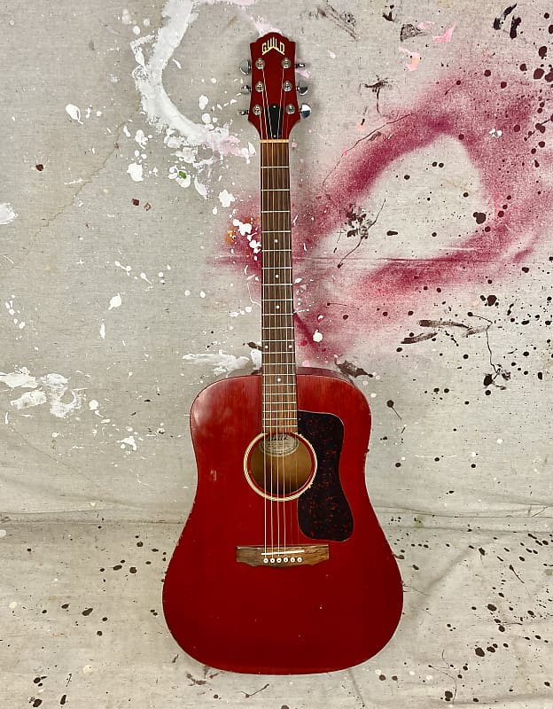 1992 Guild D15 WGR- Wine Red Acoustic Guitar w/OHSC D-15 | Reverb