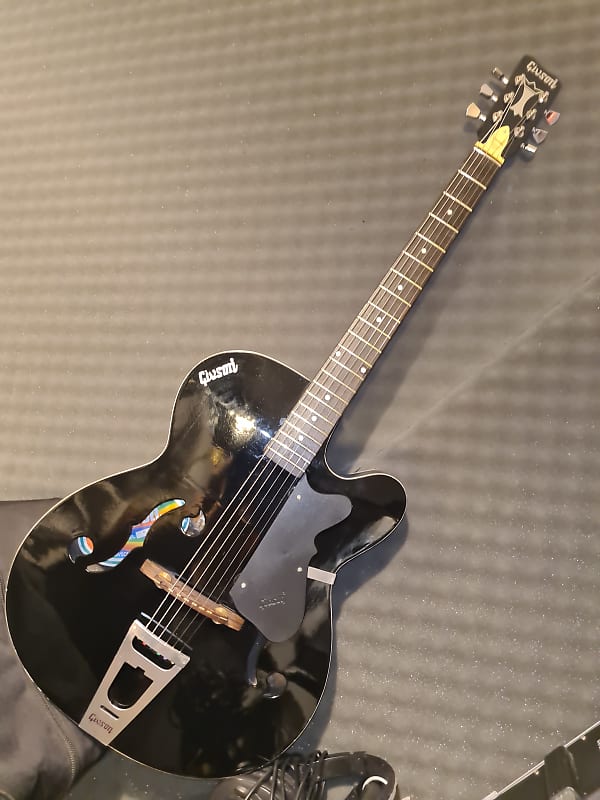 Project Archtop Guitar Givson G215 SPECIAL Mid 80s - Black | Reverb