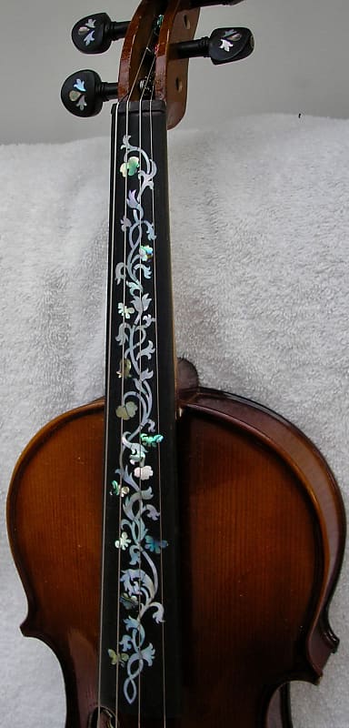 4/4 Upcycled Violin, Inlaid Ebony, for Fiddle | Reverb