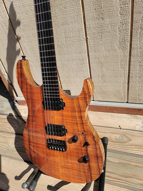 Kiesel DC600H 2017 - Flamed Koa top NICE! | Reverb