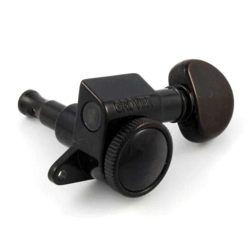 Grover 505 Series 6-in-line Locking Tuners 18:1 Black | Reverb