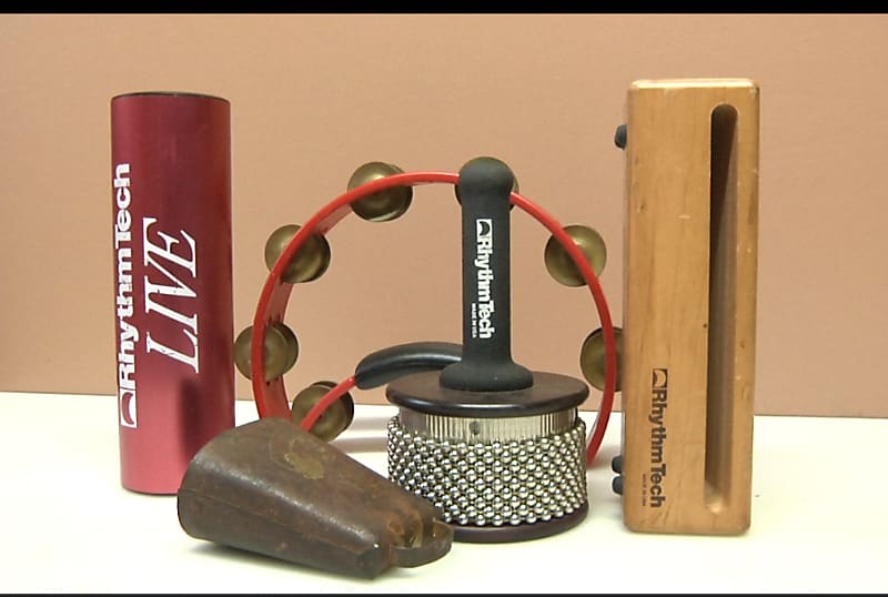 Percussion items bell tambourine casaba etc | Reverb