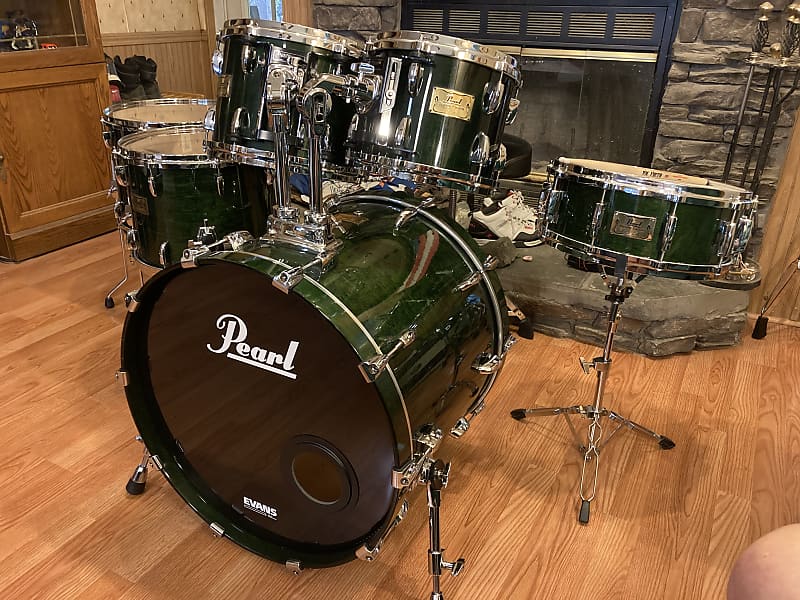 Pearl Masters Custom Maple 🍁 2000’s - Emerald Mist | Reverb
