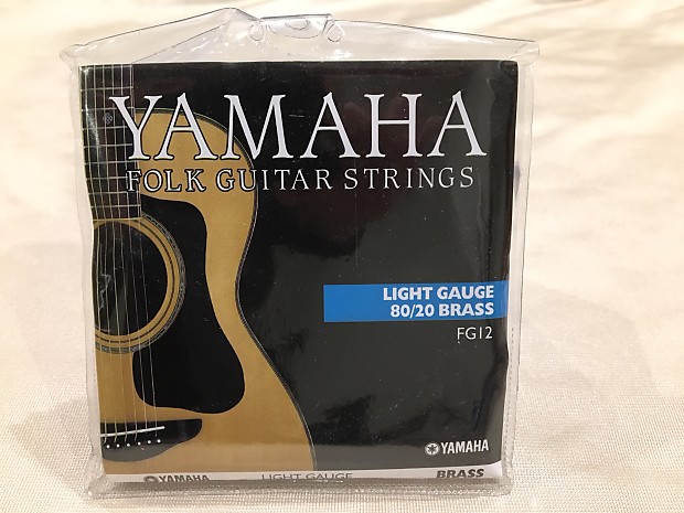 Yamaha FG12 80/20 Brass Light Gauge 12-53 Folk Acoustic | Reverb
