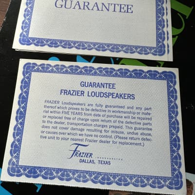 Frazier Super Monte Carlo Speakers 1970 | Reverb