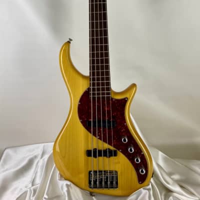 Pedulla Rapture J5 Fretless - Natural Amber | Reverb
