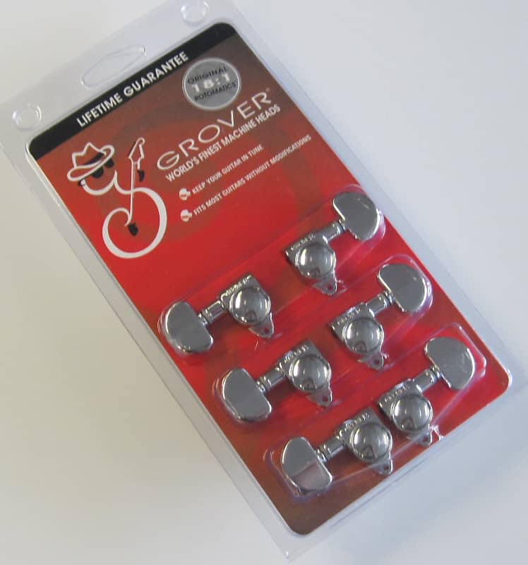 Grover 102-18C Chrome 3×3 Rotomatic Tuners 0062909100 | Reverb