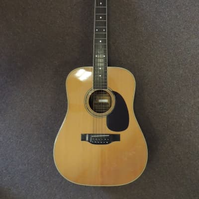 Hohner 12 String Acoustic HG12D 1970's Natural | Reverb