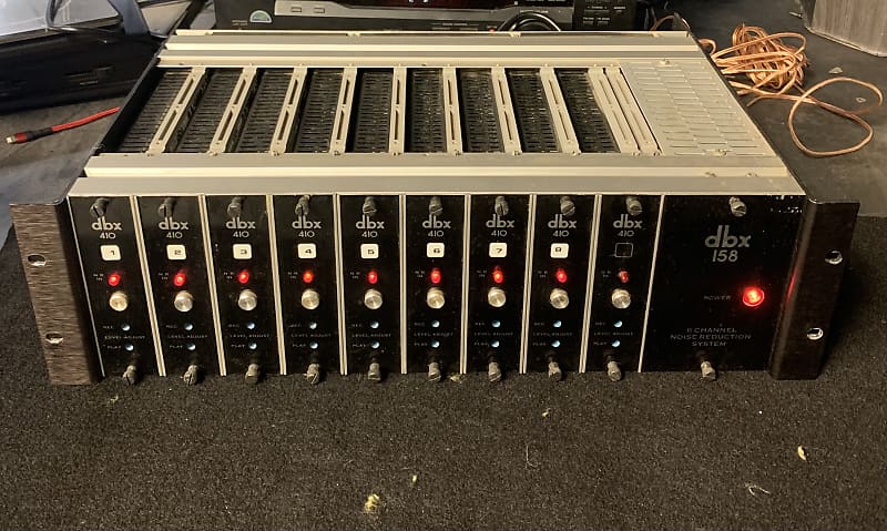 dbx Model 158 8-Channel Noise Reduction Rack with 8 dbx 410 | Reverb