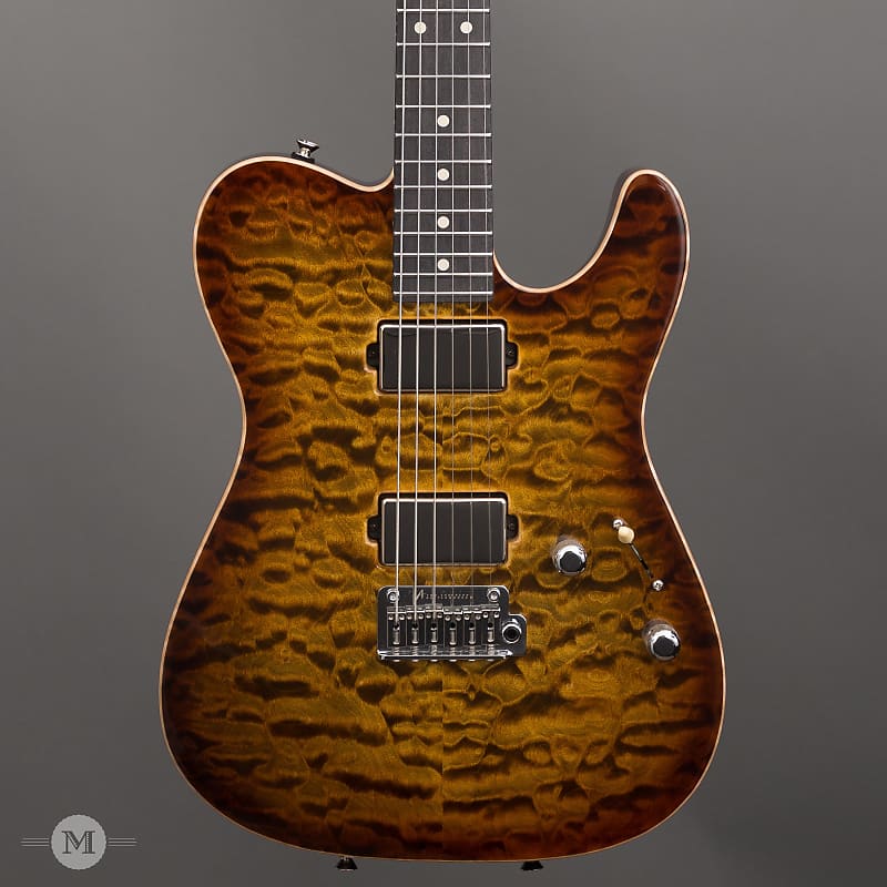 Tom Anderson Guitars - Cobra T - Light Tiger Eye Burst with | Reverb