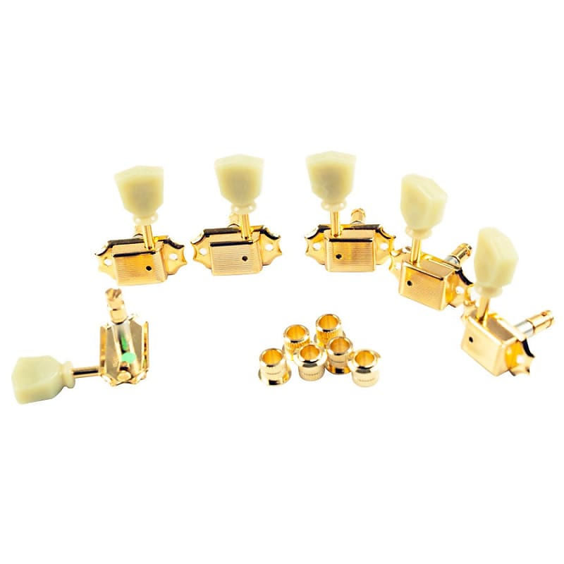 Gotoh Vintage Style Locking Tuners 3+3 Gold Finish SD90SLGM8 | Reverb
