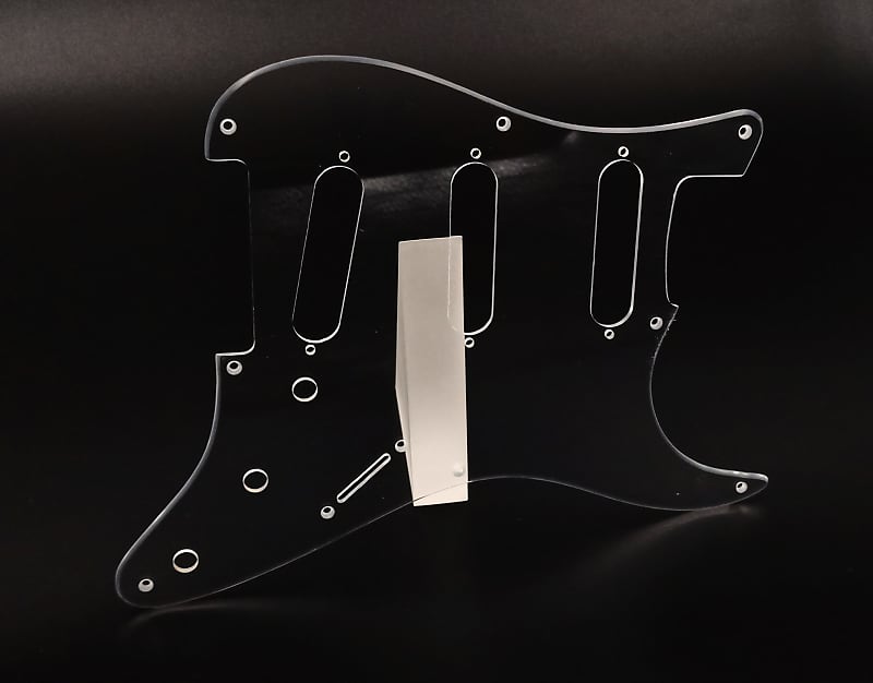 8 hole clear acrylic pickguard & back plate for us/mex fender | Reverb