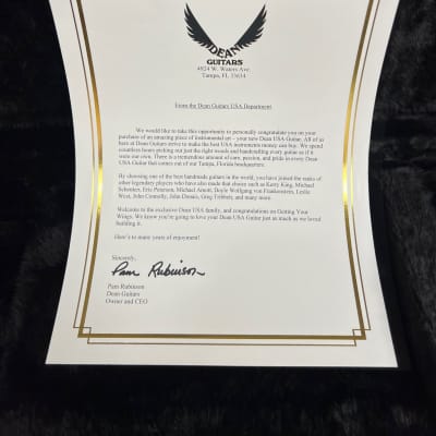 DEAN MADE IN THE USA USA Dime Razorback Flame Top Trans Red | Reverb