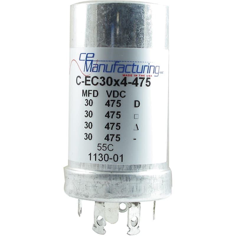 Capacitor - CE Mfg., 475V, 30/30/30/30µF, Electrolytic | Reverb