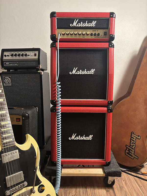 Marshall Lead 15 Micro Stack Limited Edition Red | Reverb