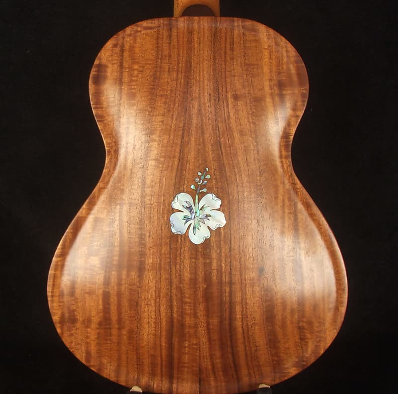 Bruce Wei Solid Curly Acacia 8 String Baritone Ukulele, | Reverb