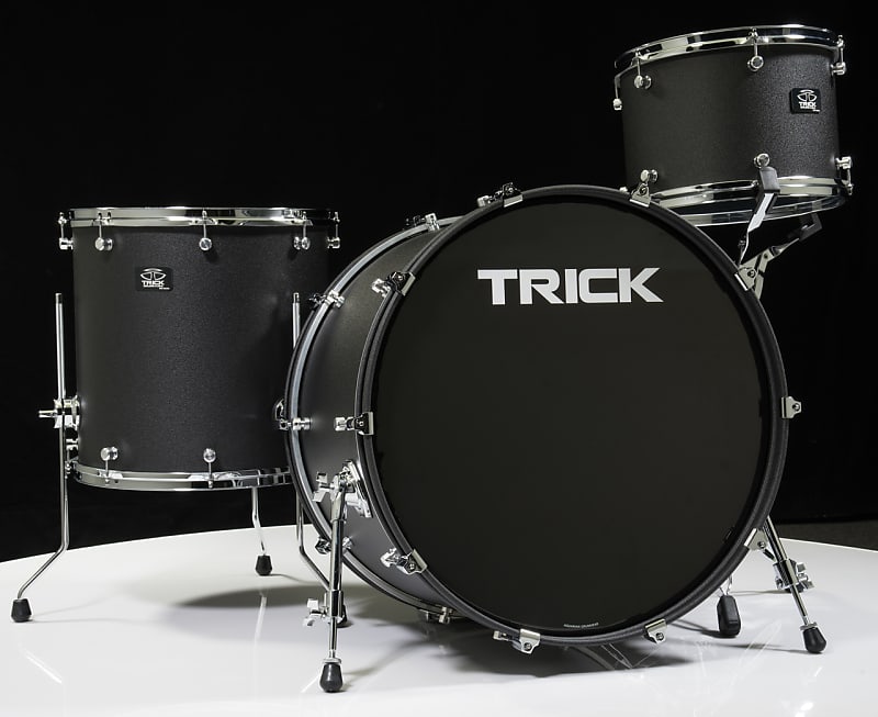 Trick Drums USA VMT2 3pc Shell Pack - Cast Black | Reverb