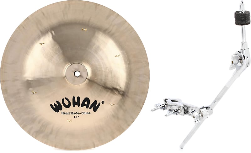 Wuhan 16 inch China Cymbal with Rivets Bundle with Gibraltar | Reverb