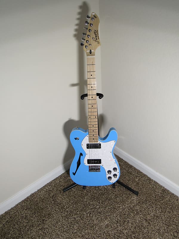 Firefly FFPTH Telecaster Style Thinline, 2020, Blue, Mini | Reverb