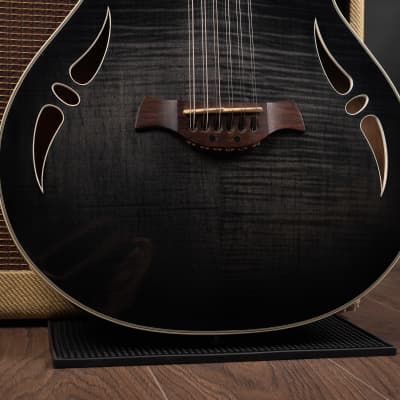 2006 Crafter SA-12 TMBK Slim Archtop 12 String - Trans Black | Reverb