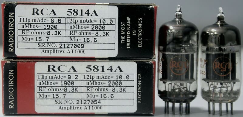 1MP 5814A RCA triple mica D getter made in U.S.A Amplitrex | Reverb
