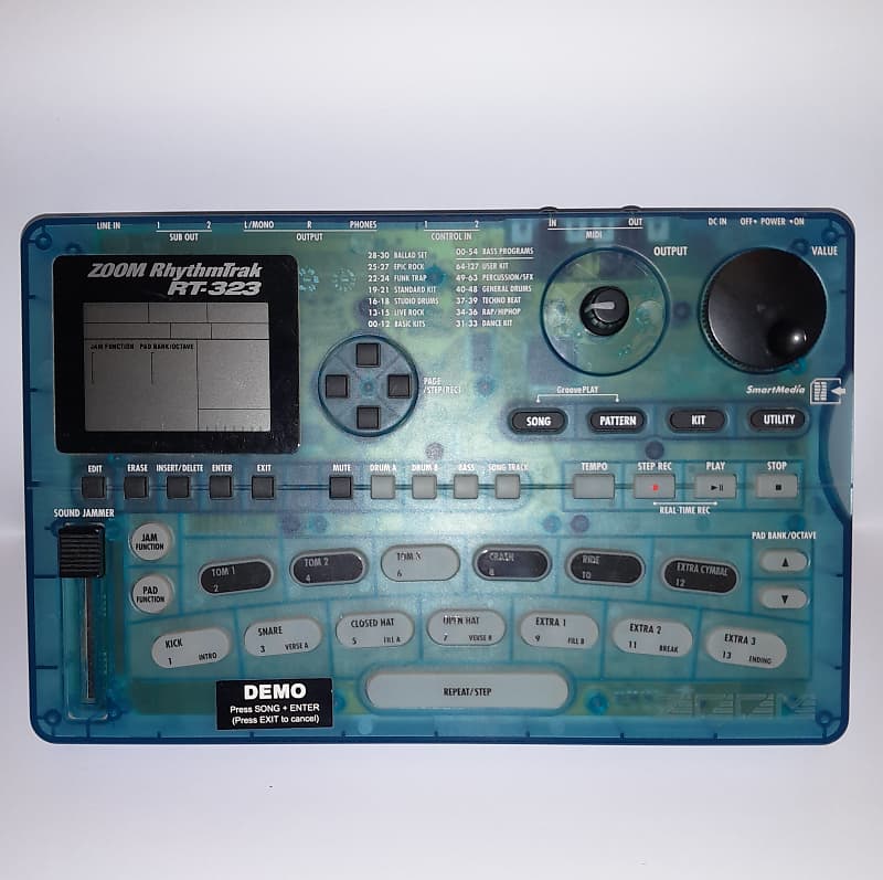 Zoom RhythmTrak RT-323 2000s - Transparent Blue | Reverb UK