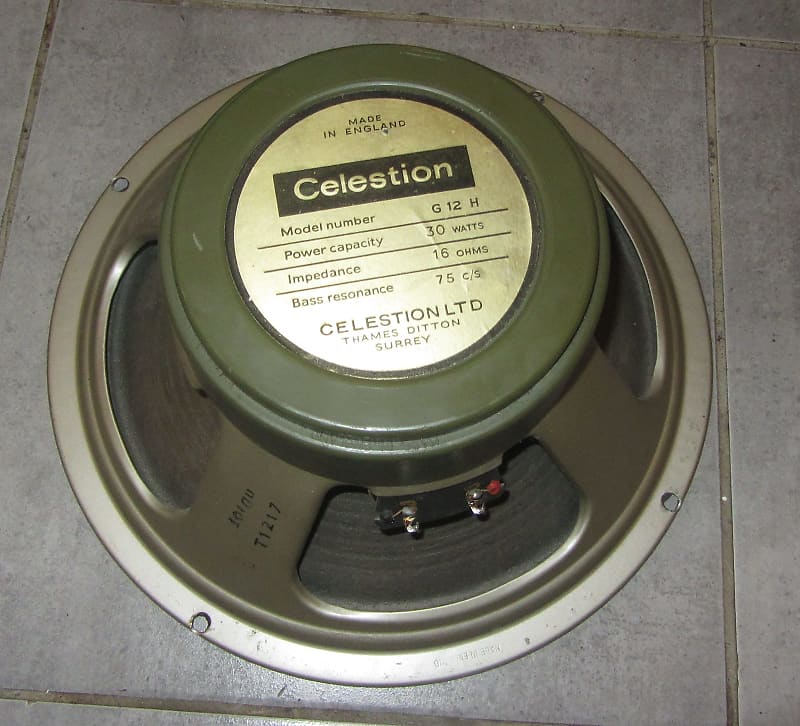 Celestion Greenback G12H 1971 | Reverb