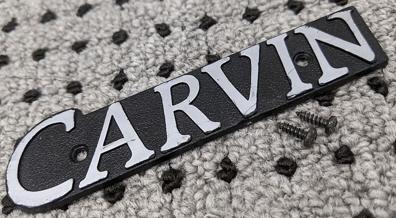 Vintage 1980s Carvin logo as used on amps and guitar cases. | Reverb