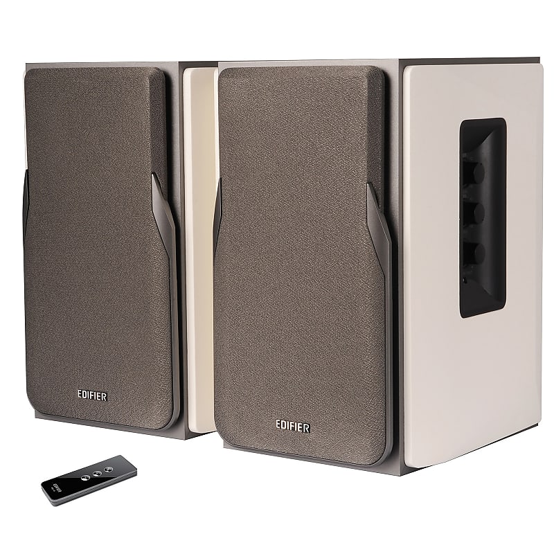 Edifier R1380T Powered Bookshelf Speakers - White | Reverb
