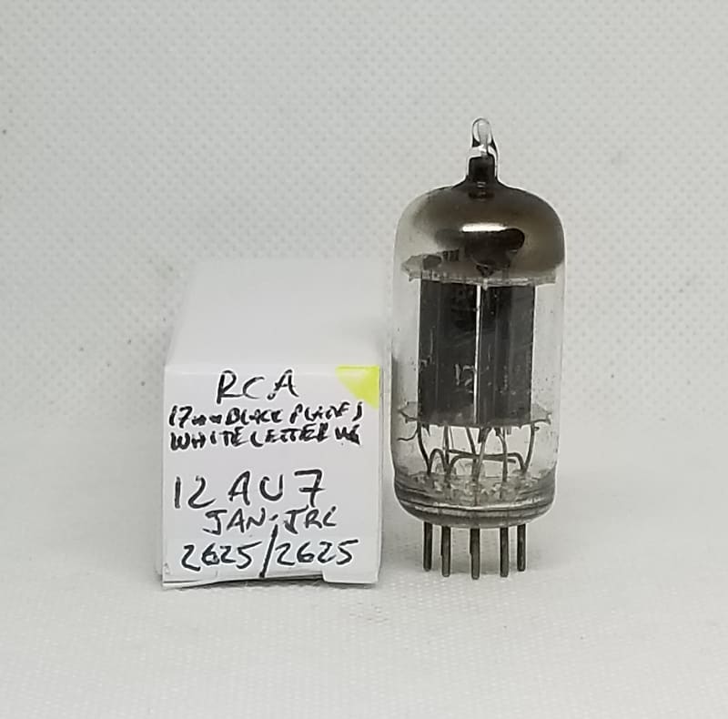 RCA JAN 12AU7 Long Black Plate Perfectly Balanced Single NOS | Reverb