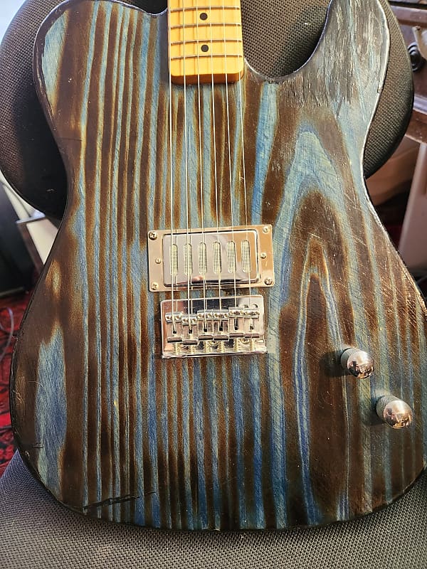 Barncaster Esquire 2022 - Black & Blue Grain | Reverb