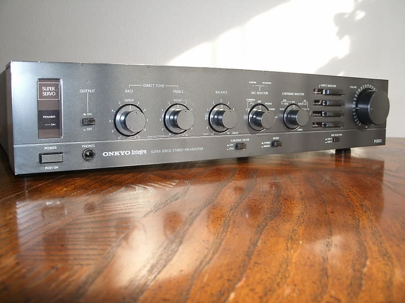 VINTAGE ONKYO INTEGRA P-3030 PREAMPLIFIER PREAMP, MM and MC | Reverb