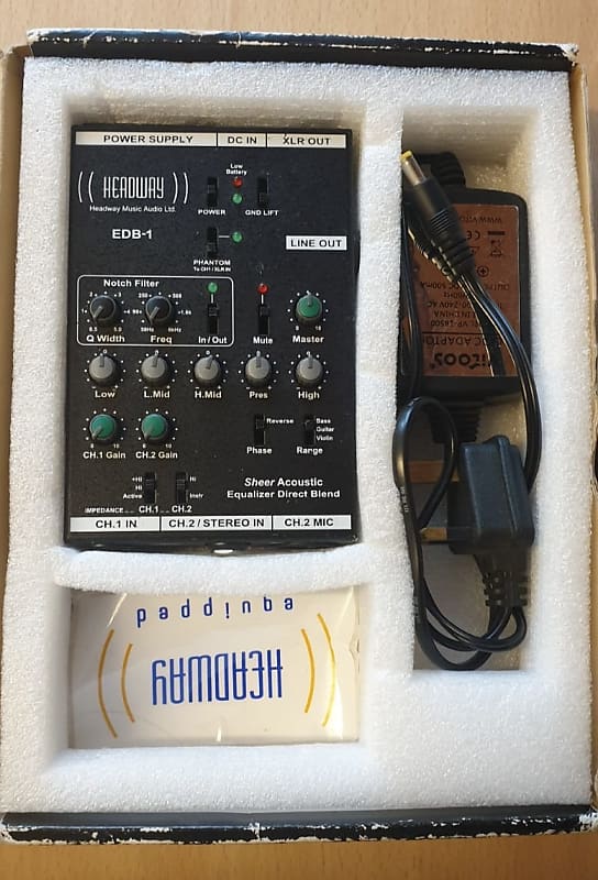Headway EDB-1 Acoustic Intrument Preamp, Blender, EQ, DI Bass | Reverb