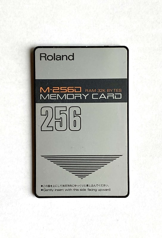 Roland M-256D RAM Memory Card (w/ Orig Patches) for D-50, | Reverb
