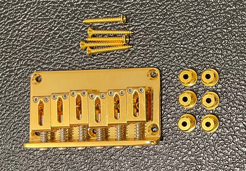 Gotoh Hardtail Bridge with Ferrules-GOLD | Reverb