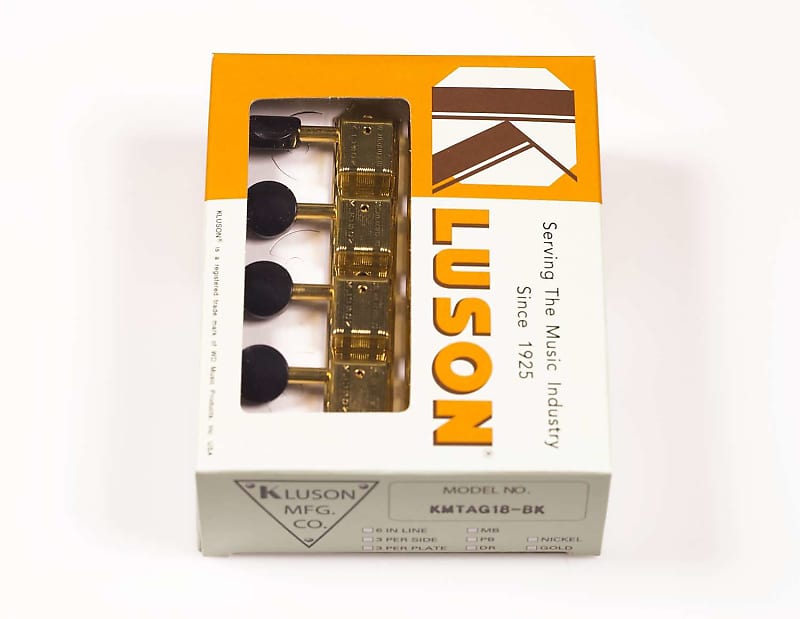 Kluson Supreme A Type Gold Mandolin tuners, 18:1 Ratio, | Reverb UK