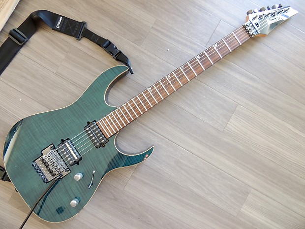 Ibanez Prestige RG 3120 2000 Flamed Blue (Dimarzio John | Reverb