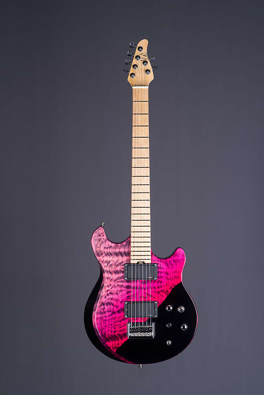BNJ Guitars Maudite DLX 2018 - Black Fade Pink | Reverb
