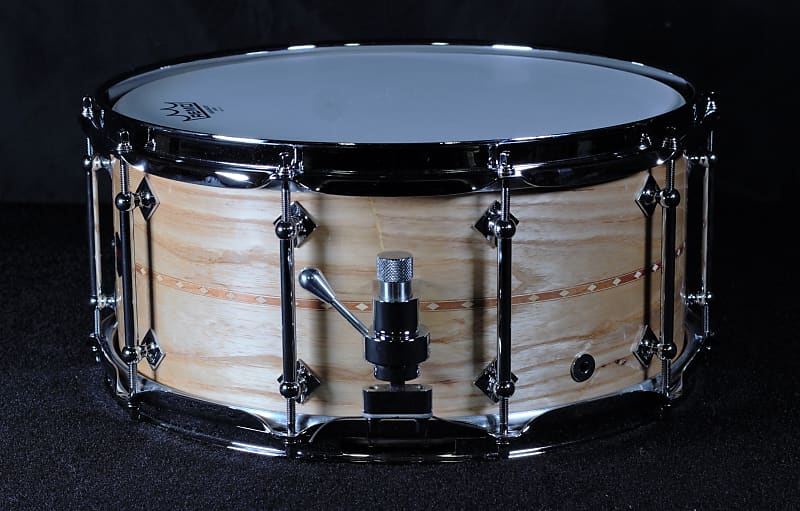 Custom Shop Snare Drum - Ash with Cherry Inlay | Reverb