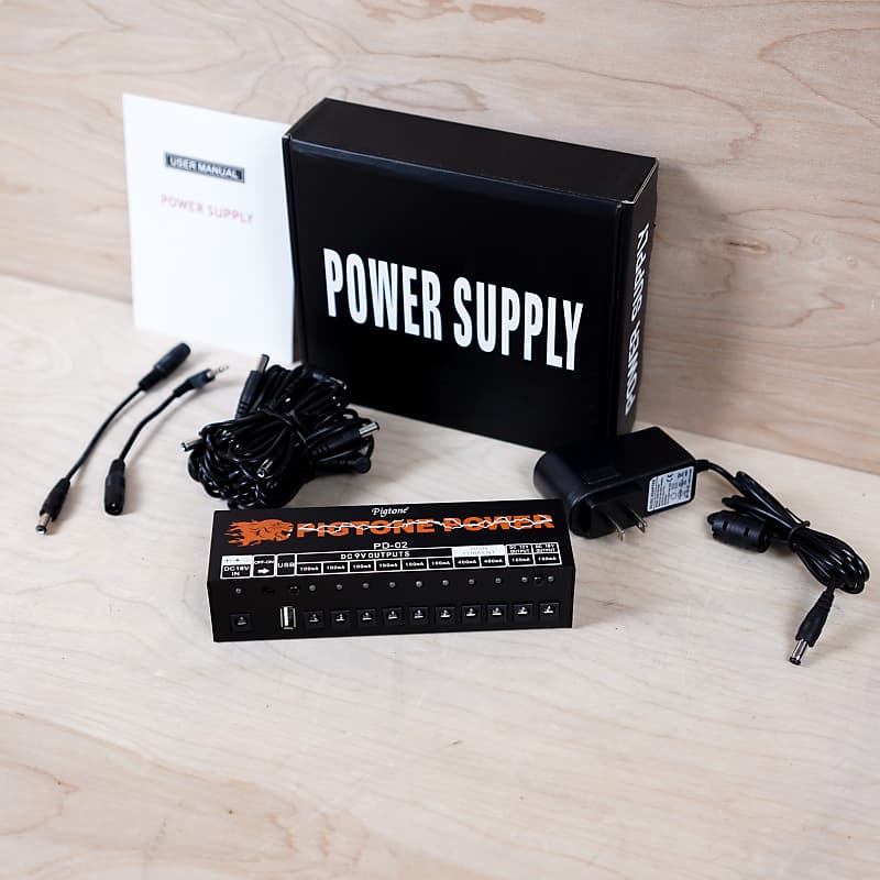 Pigtone Pedalboard Power Supply Brick for Guitar Effects | Reverb