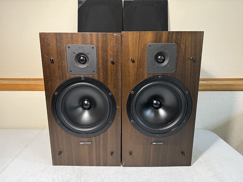 KEF C-Series C60 Speakers HiFi Stereo Vintage Audiophile Home | Reverb