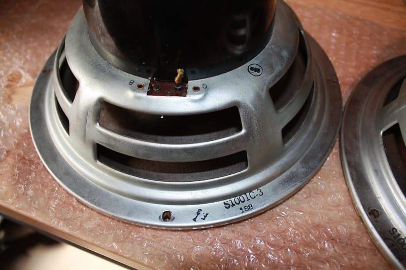 1940's General Electric 10" Speaker Pair, Original 8 Ohm | Reverb