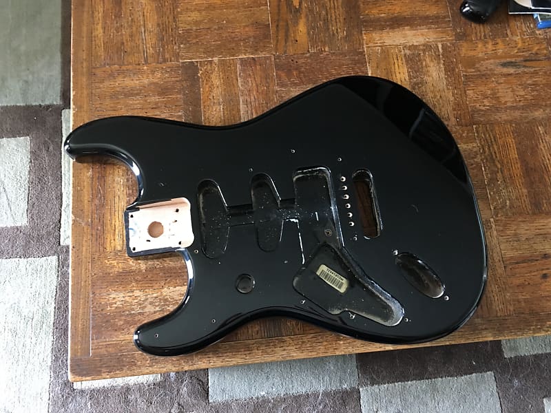 Fender Stratocaster Body Black Lefty Left Handed LH | Reverb