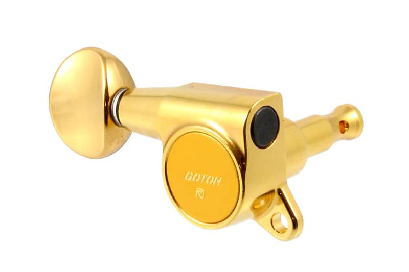 Gotoh SG381 Mini 6-In-Line Guitar Tuners Gold Left handed | Reverb