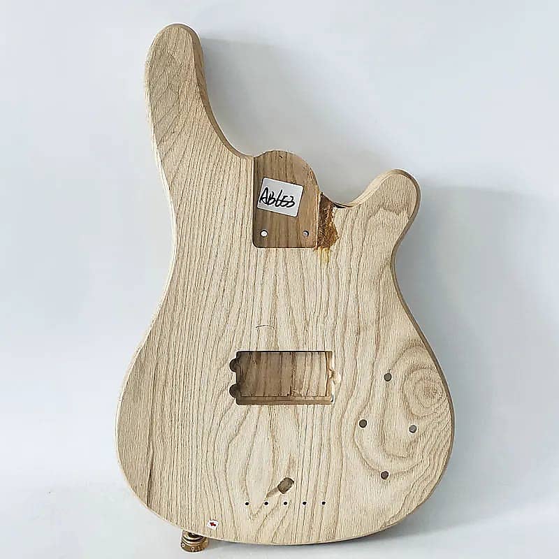 Solid Ash Wood Bass Guitar DIY Unfinished Body | Reverb