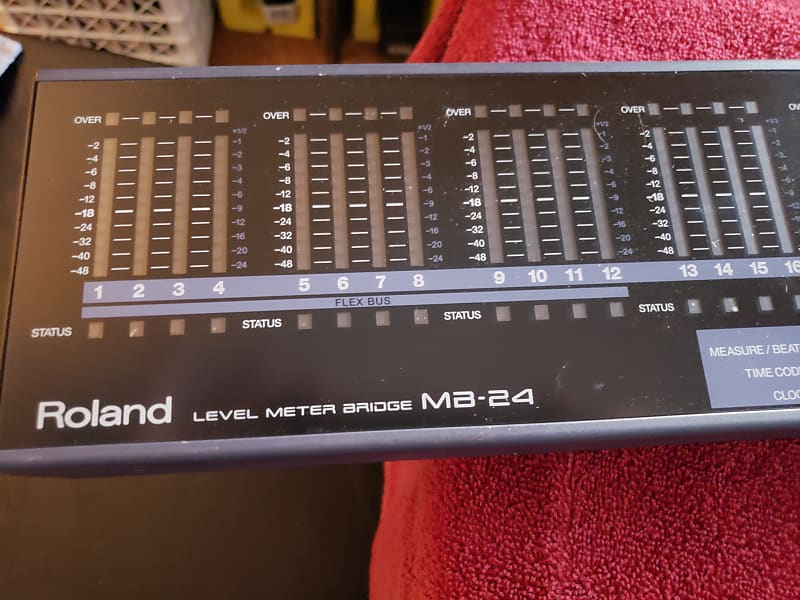 Roland MB-24 Level Meter Bridge Mid 2000s Black and Grey | Reverb
