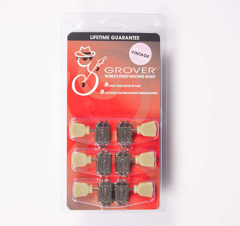 Grover 135N 3X3 Vintage Style Tuners 2019 Nickel | Reverb