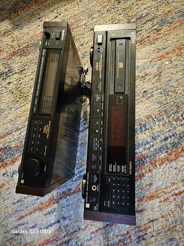 Sony cd player/ tuner Cdp608 esd - Wood | Reverb