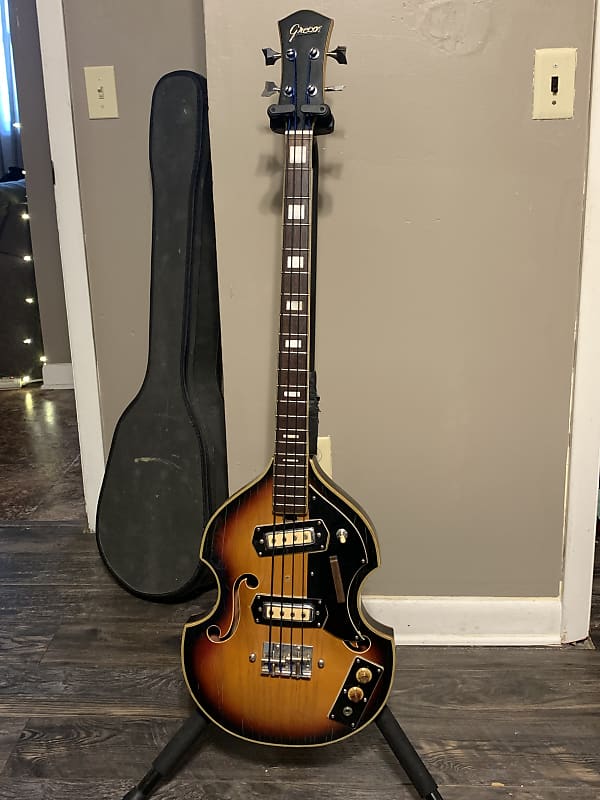 Greco Violin Bass 1967 - Sunburst | Reverb